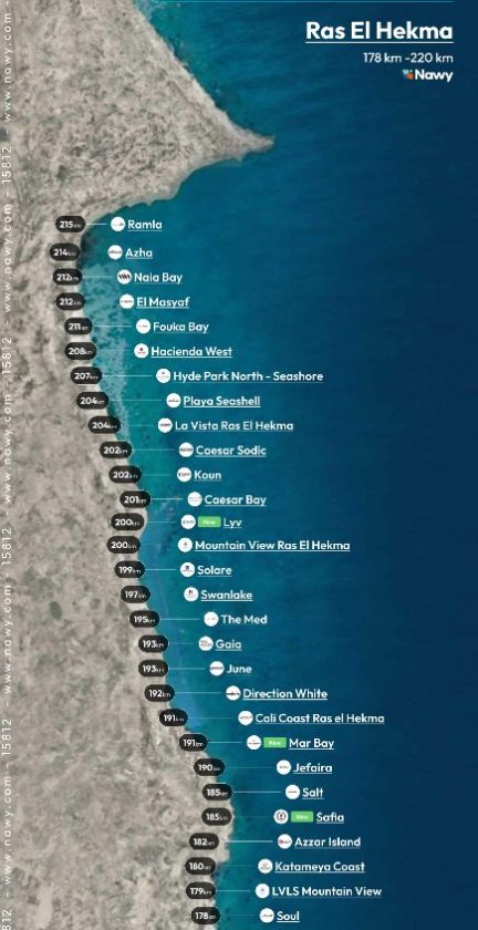 Check Out The El Masyaf Ras El Hekma Master Plan & Map - Nawy