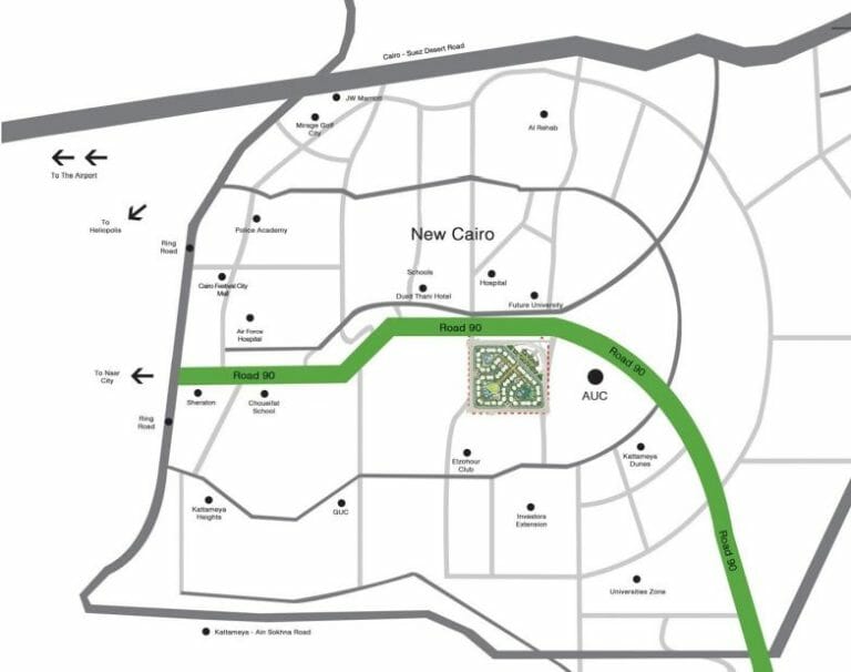 90 Avenue Compound Location In The Beating Heart of New Cairo - Nawy