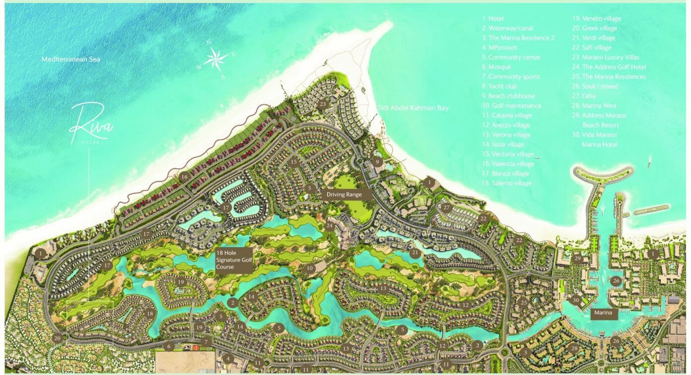 Marassi North Coast Map - Has Everything You Would Need - Nawy