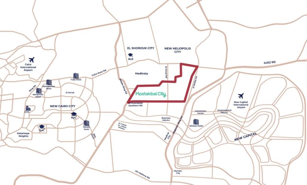 Mostakbal City New Cairo: A Mega Green City - Nawy