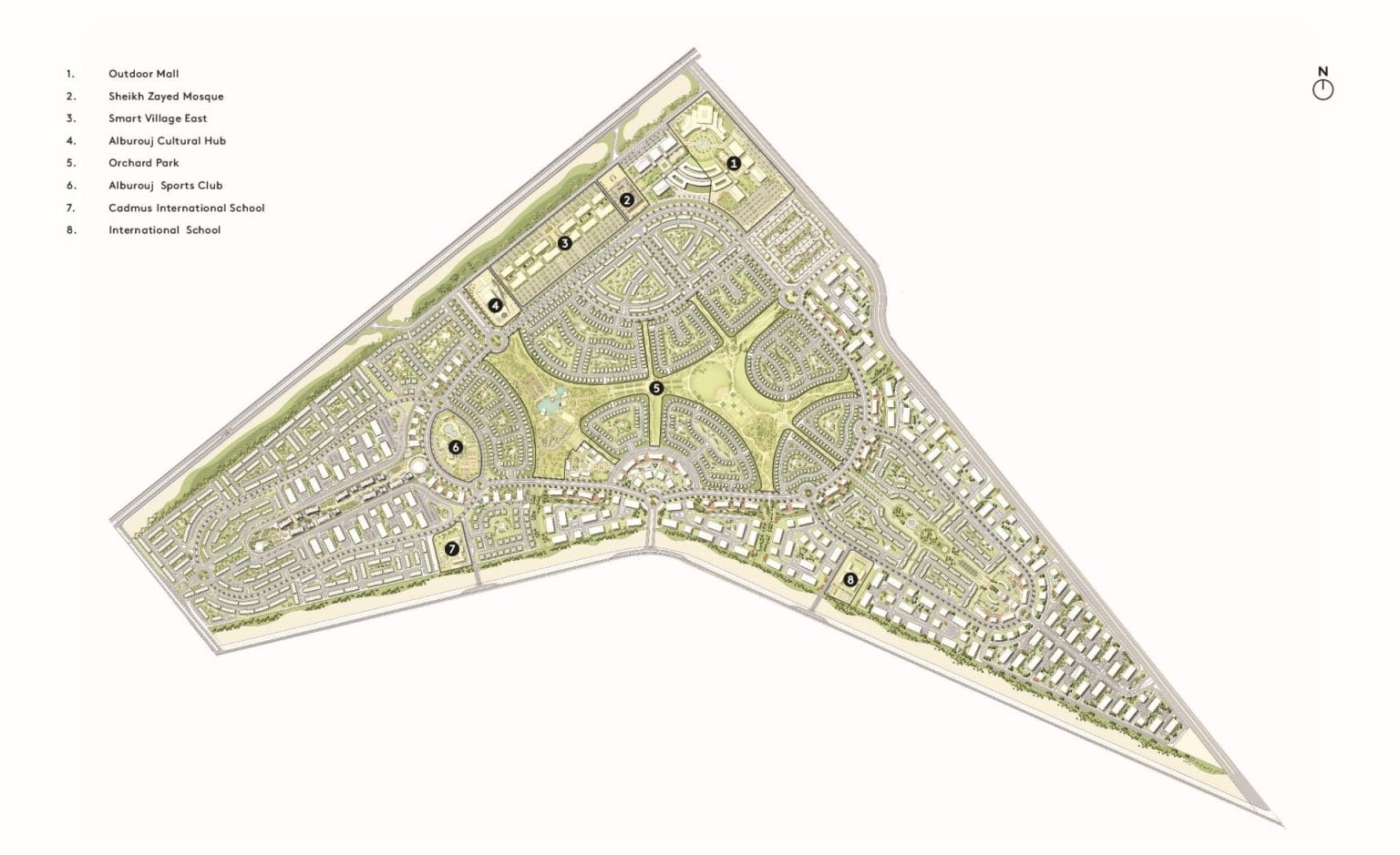 Exploring The Hidden Details Of Alburouj Compound Master Plan - Nawy