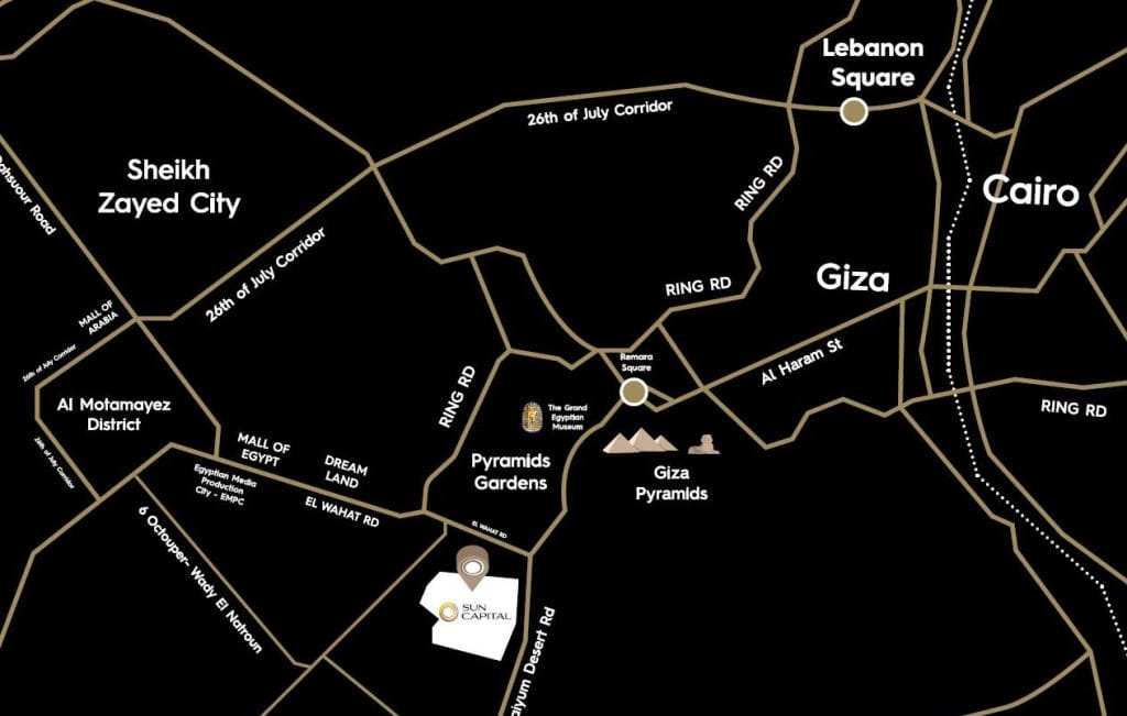 Sun Capital 6 October Location: Things You Should Know - Nawy