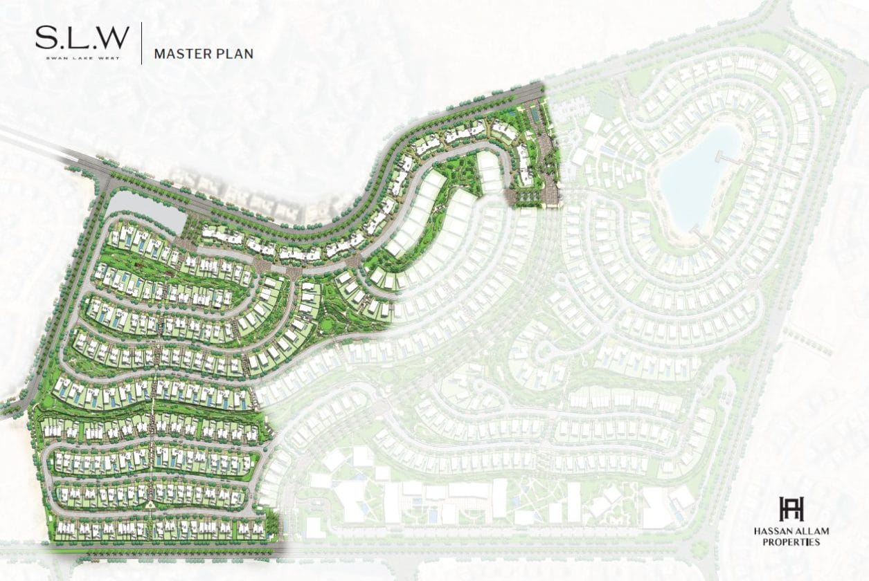 Check Out The Swan Lake West Map (Master Plan & Location) - Nawy