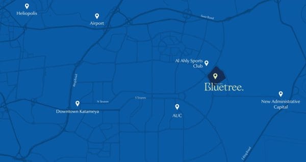 Exploring Blue Tree New Cairo Location in the Golden Square - Nawy