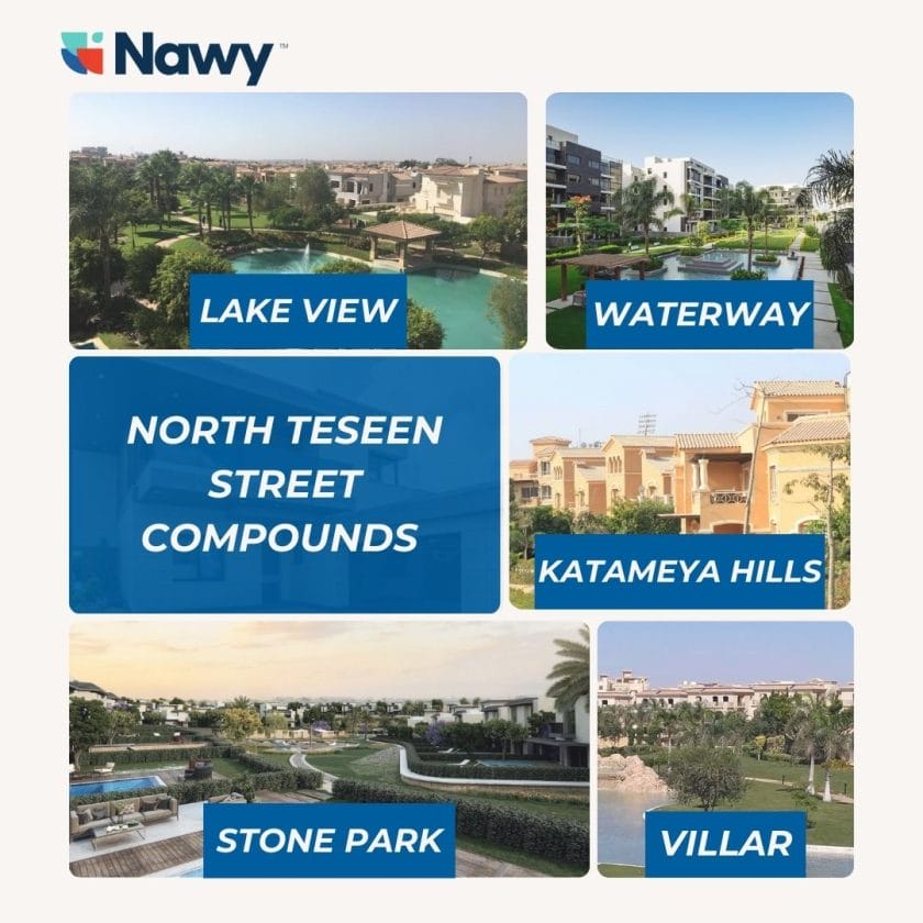 North Teseen Street: Compounds, Restaurants & More! - Nawy